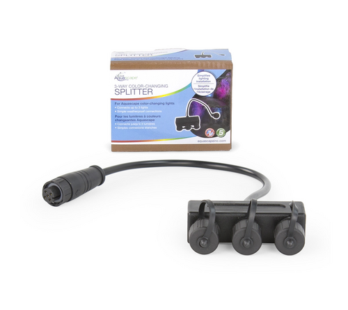 Aquascape 3-Way Color-Changing Splitter | DSLD Land Management Aquascapes